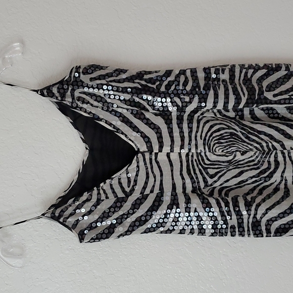 Basix Ii | Dresses | Basix Ii Zebra Sequin Silk Dress Jacket | Poshmark